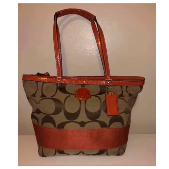 Coach | Bags | Peach Coach Shoulder Purse | Poshmark